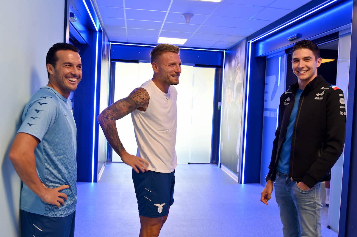 See: Lazio Welcome Alpine F1 Driver Ocon Ahead of Italian GP